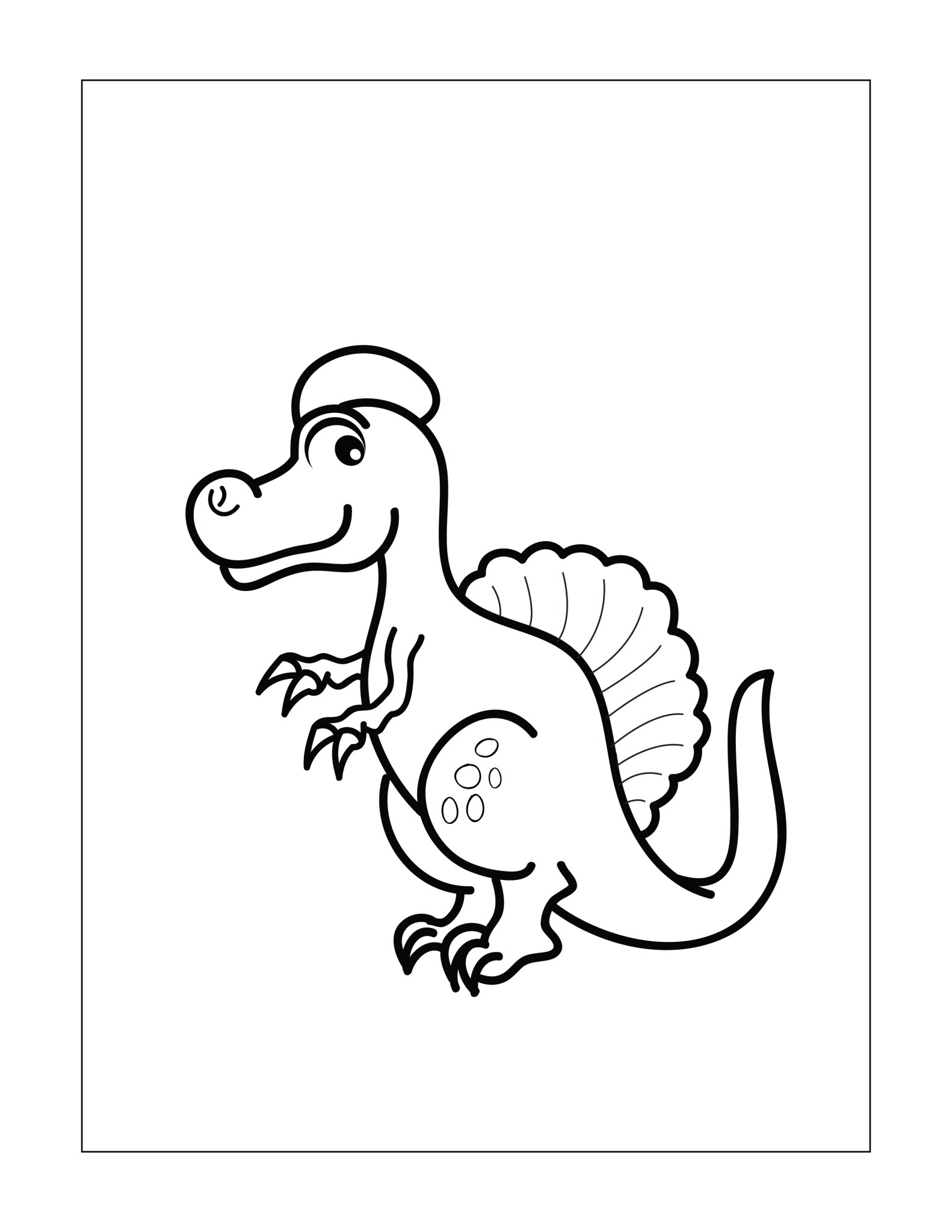 Cute Dinosaurs – Free 3 Colouring Pages – Colour Sonic