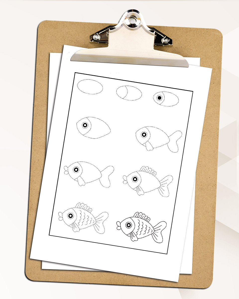 How to Draw a Fish (Step by Step Guide) | Easy Art Project for Kids ...