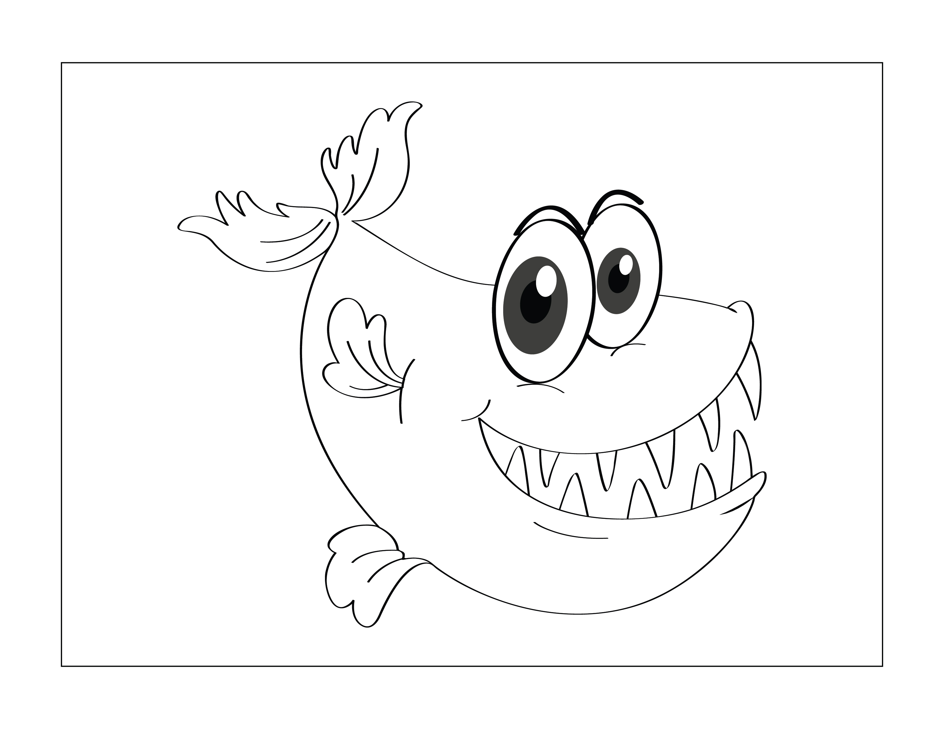 Free 3 Fish Colouring Pages For Kids – Colour Sonic