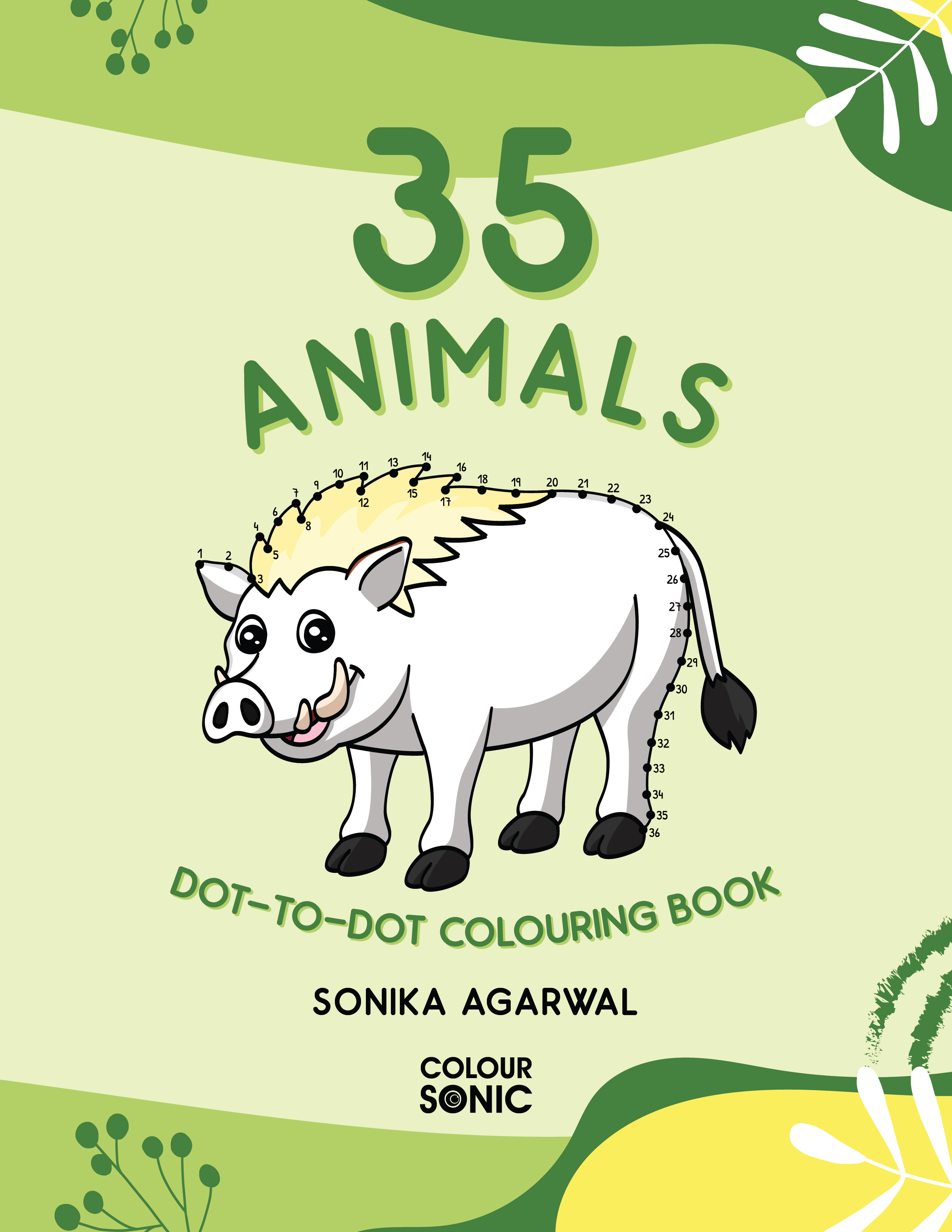 35 Animals Dot-to-Dot Colouring Book – Colour Sonic