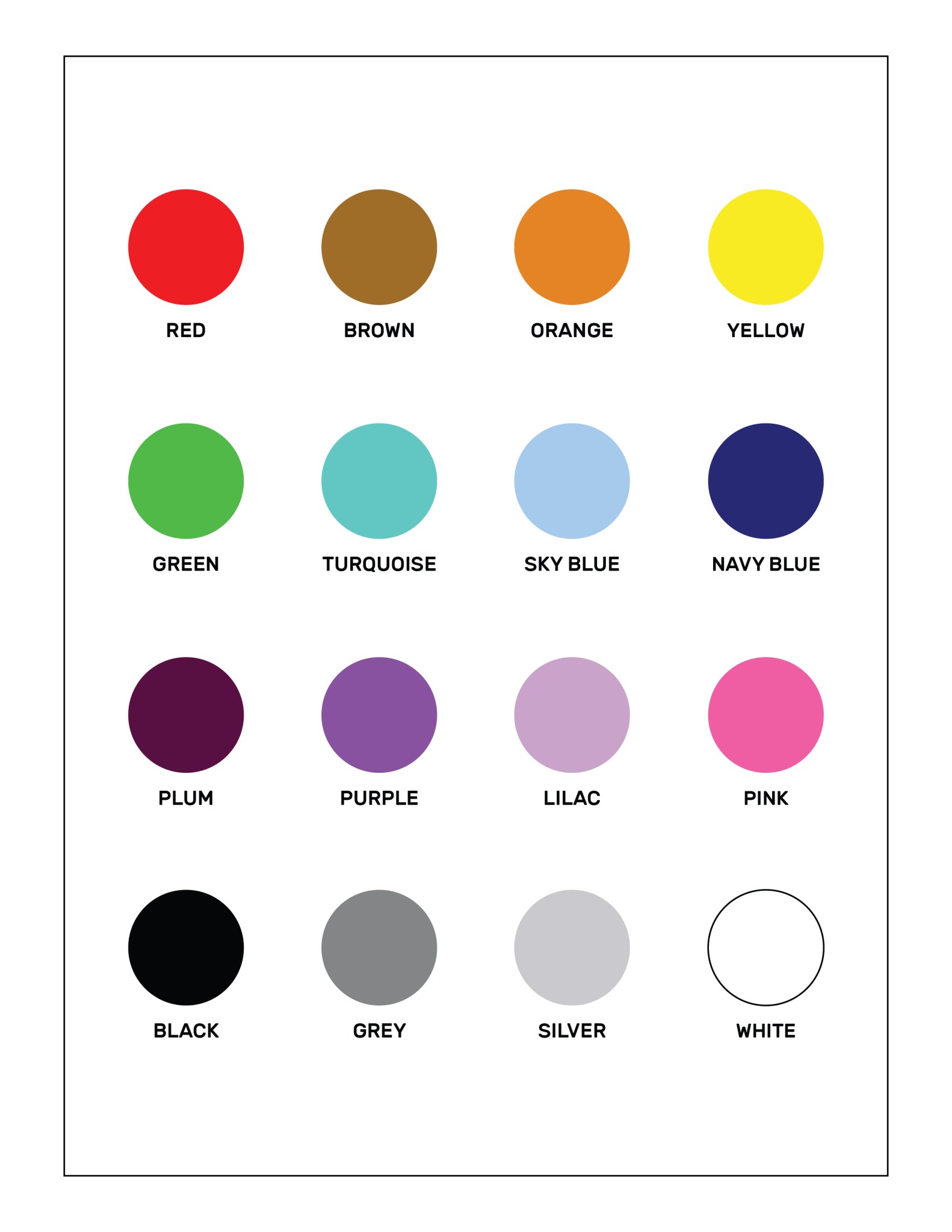 Learning Colours (Free Common and Advanced Colours Charts) – in English ...