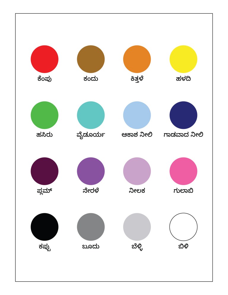 Learning Colours (Free Common and Advanced Colours Charts) – in English ...